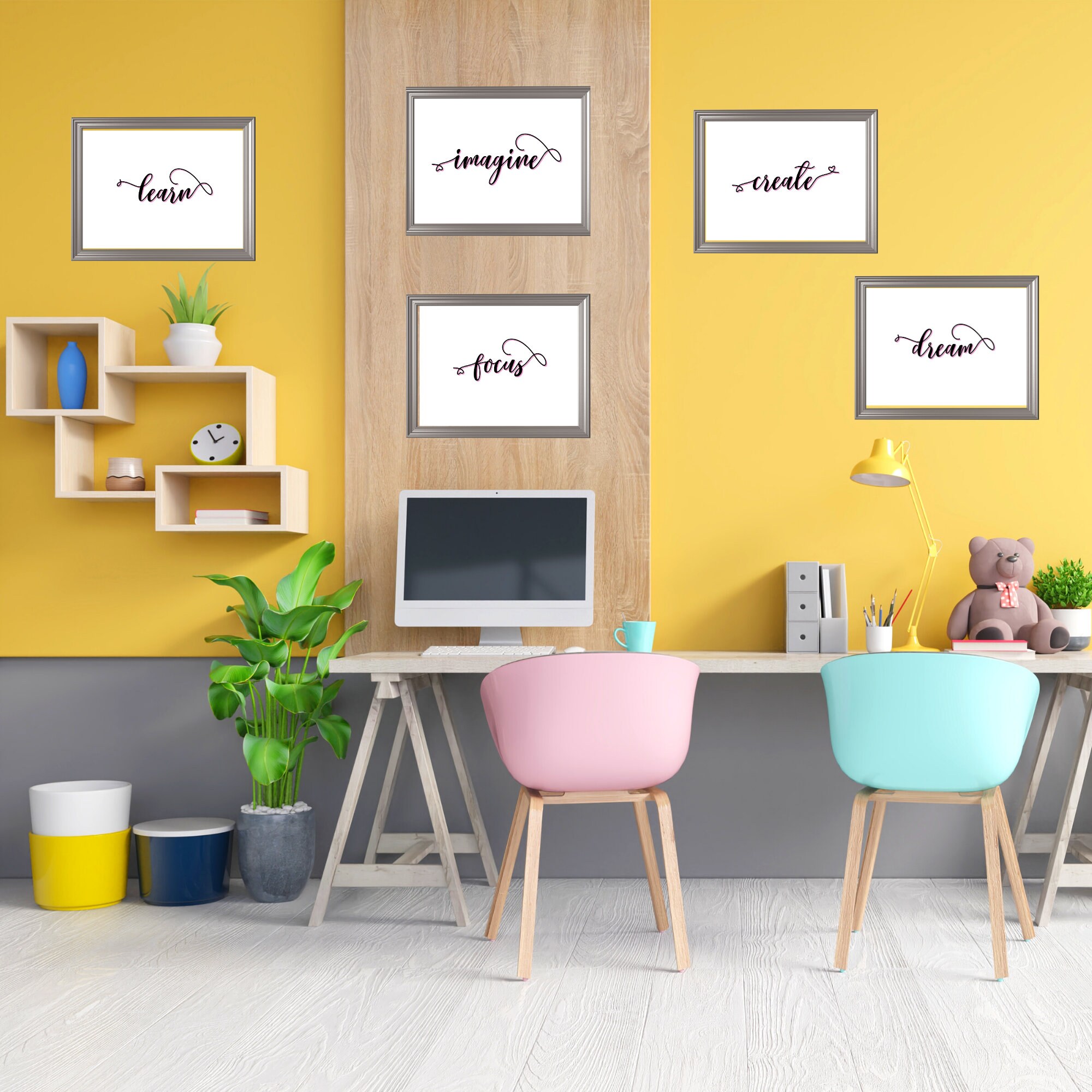 One Word Inspiration Printable | Inspirational Saying | Minimalist Wall ...