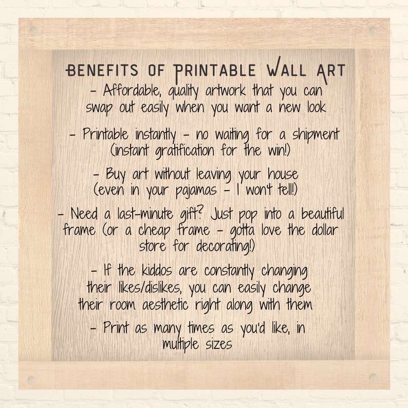 One Word Inspirational Printable | Simple Wall Art | Quote About Living ...