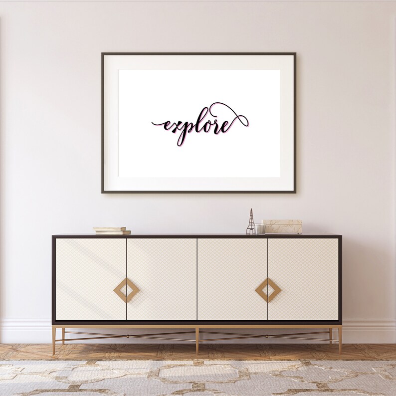 One Word Inspirational Printable Gift for Traveler Gift - Etsy