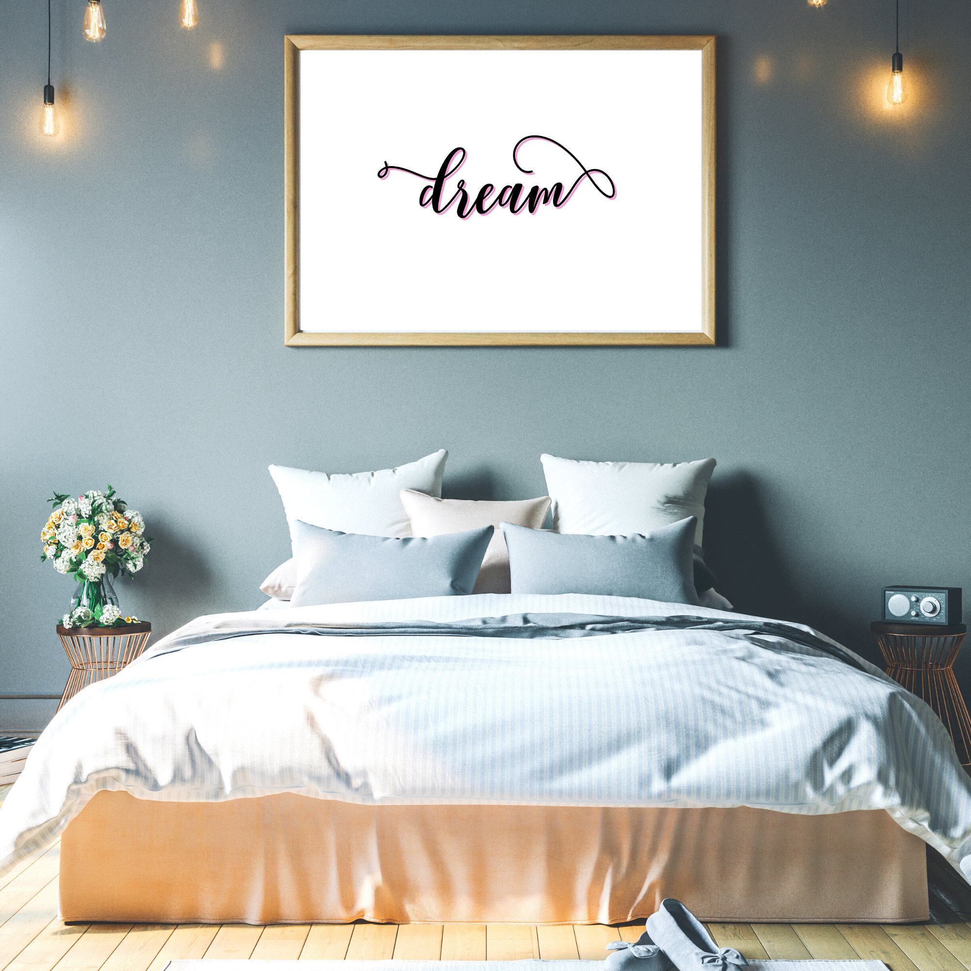 One Word Inspiration Printable | Inspirational Saying | Minimalist Wall ...