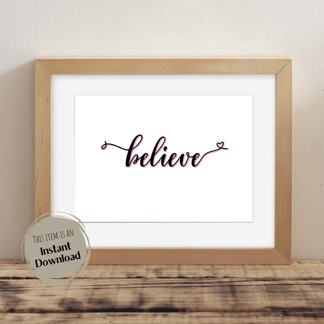 One Word Inspiration Printable | Motivation for Children ...