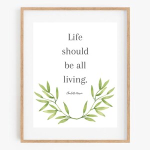 4 Pack Charlotte Mason Quote Homeschool Printable Typography Printable ...