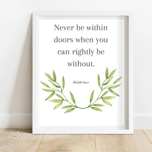 4 Pack Charlotte Mason Quote Homeschool Printable Typography Printable ...