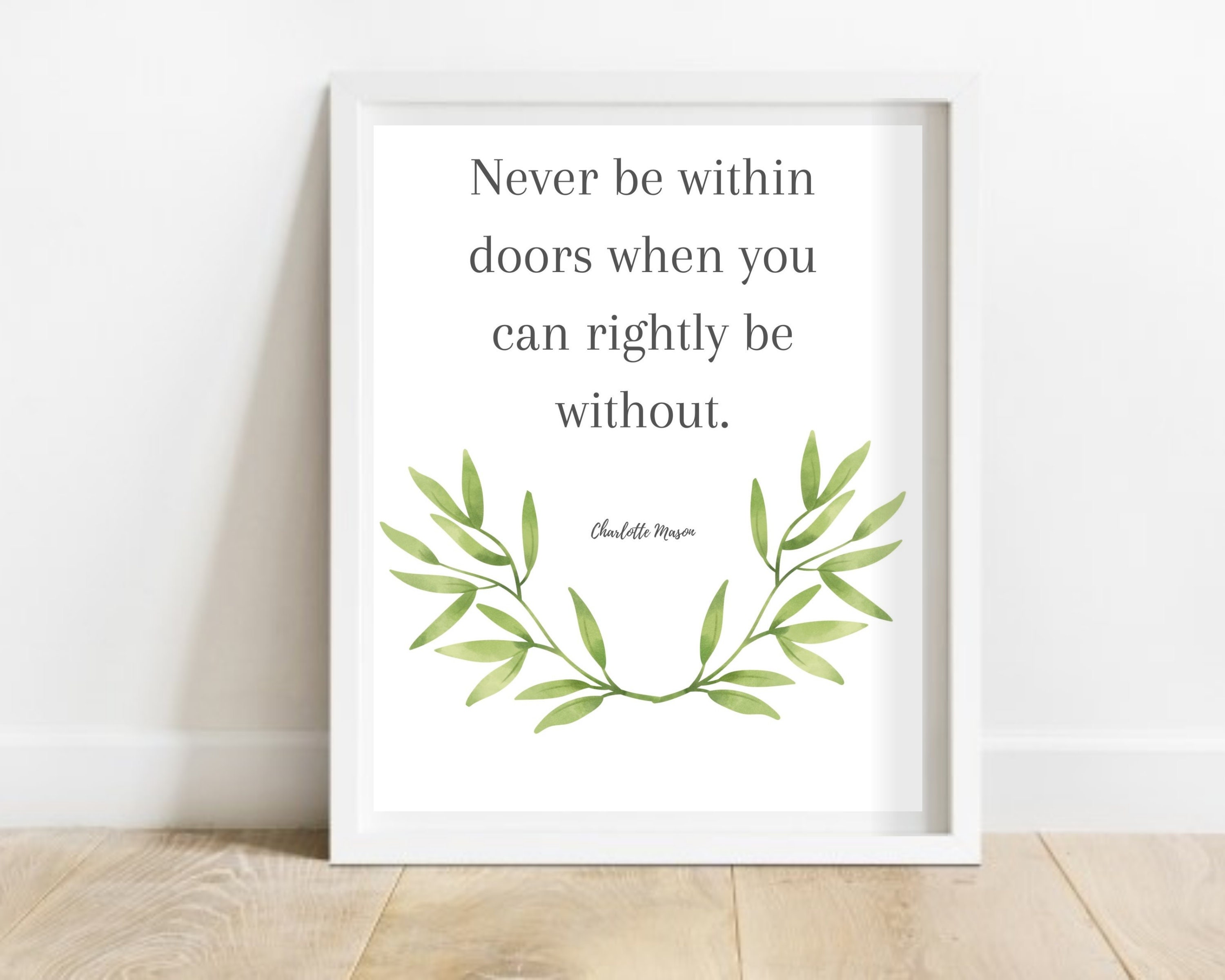 4 Pack Charlotte Mason Quote Homeschool Printable Typography Printable ...