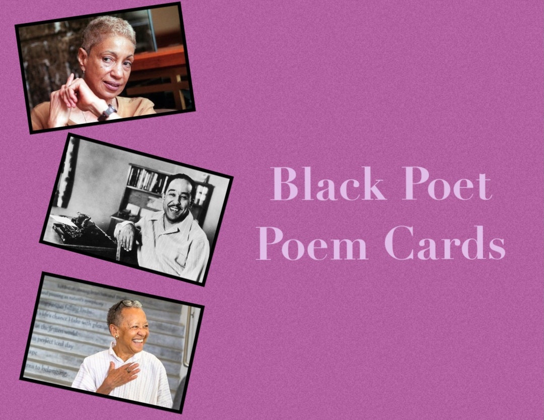 Black Poet Poem Cards • Black History Month • Montessori • Flash Cards ...