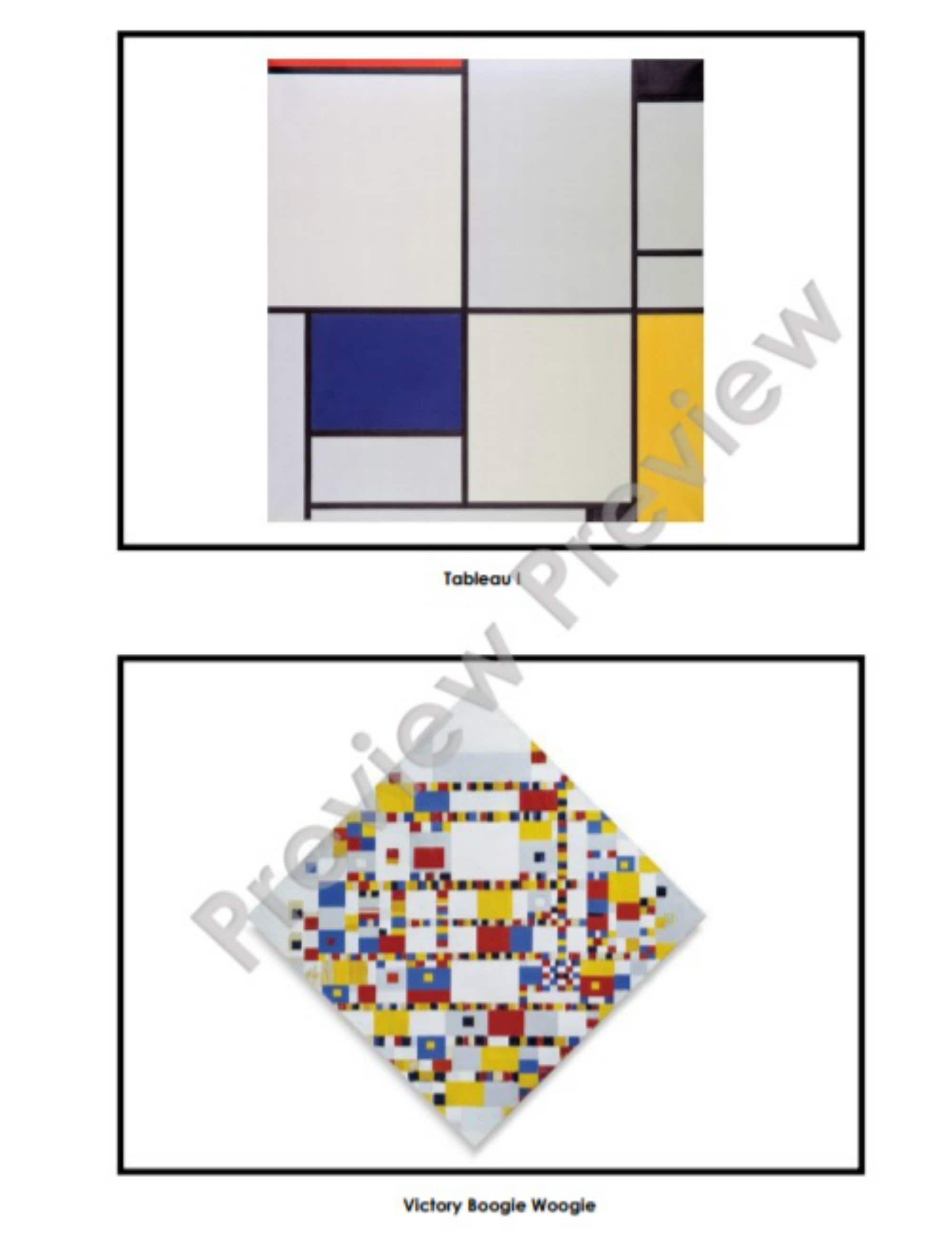 Piet Mondrian Picture Cards • Montessori • Flash Cards • Digital ...