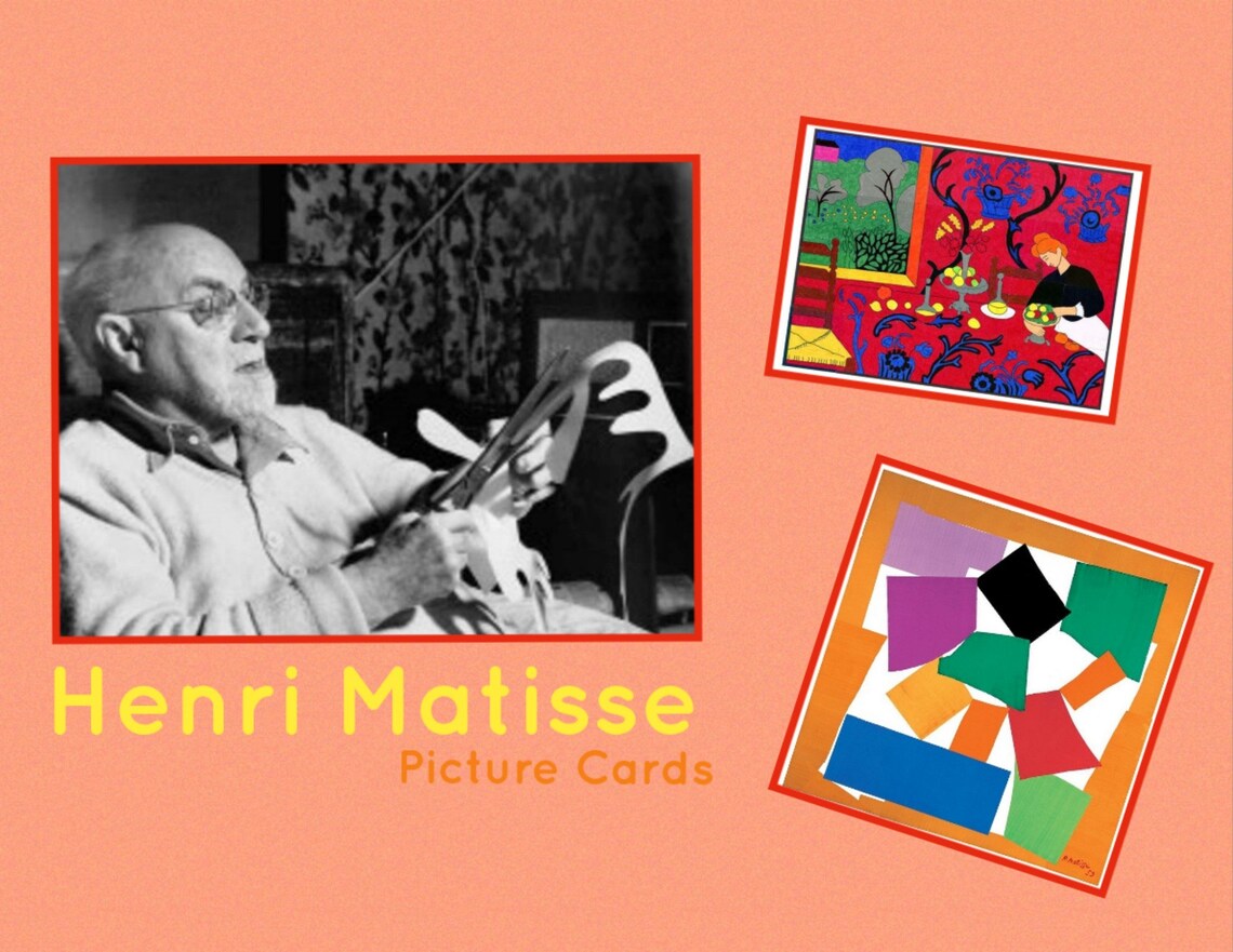 Henri Matisse Art Flash Cards: Artist Biography (digital Montessori) - Etsy