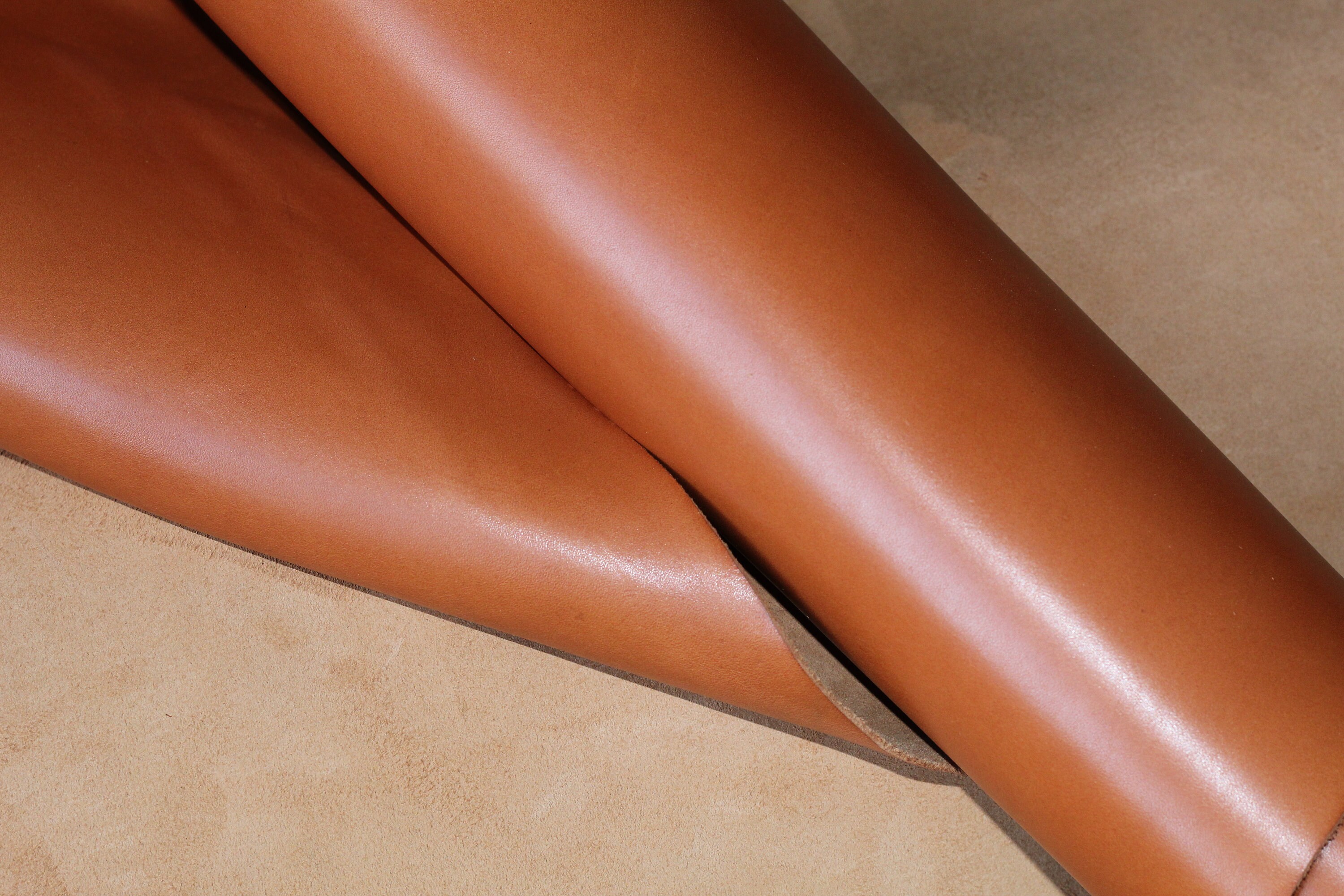 Pull-up Leather Use for Handcrafting and Sewing Semi-vegetal Full Grain ...