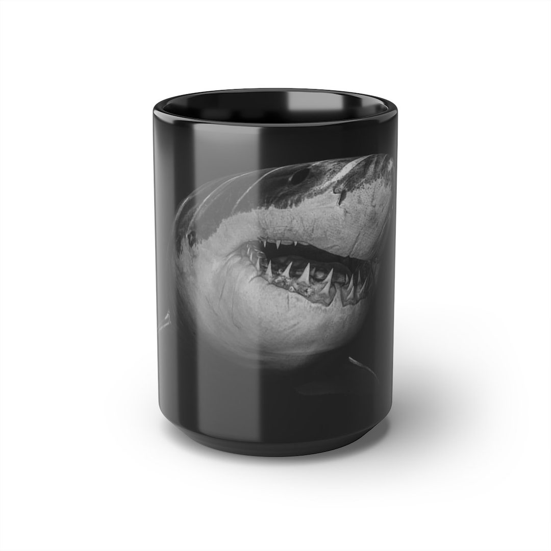 Great White Shark Mug 15oz Shark Gifts Shark Coffee Mug - Etsy