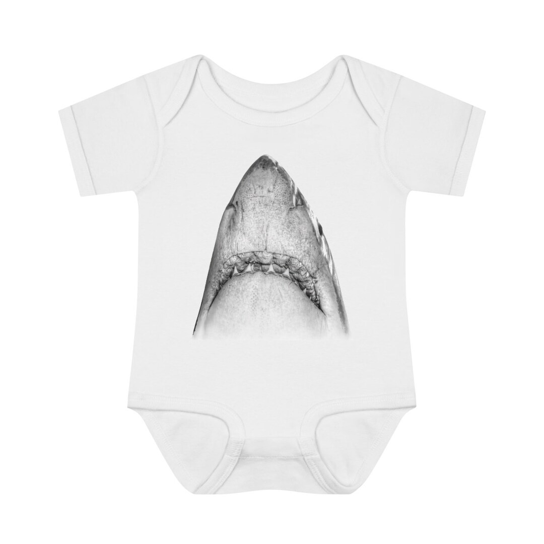Great White Shark Bodysuit, Great White Shark Onsie, Baby Shark Clothes ...