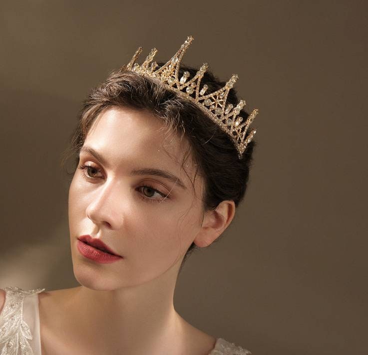 Baroque Queen Crowns for Women Rhinestone Wedding Crowns Bride - Etsy