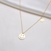 Fashion Women Stainless Steel Gold Smile Face Necklace Lady Pendant ...