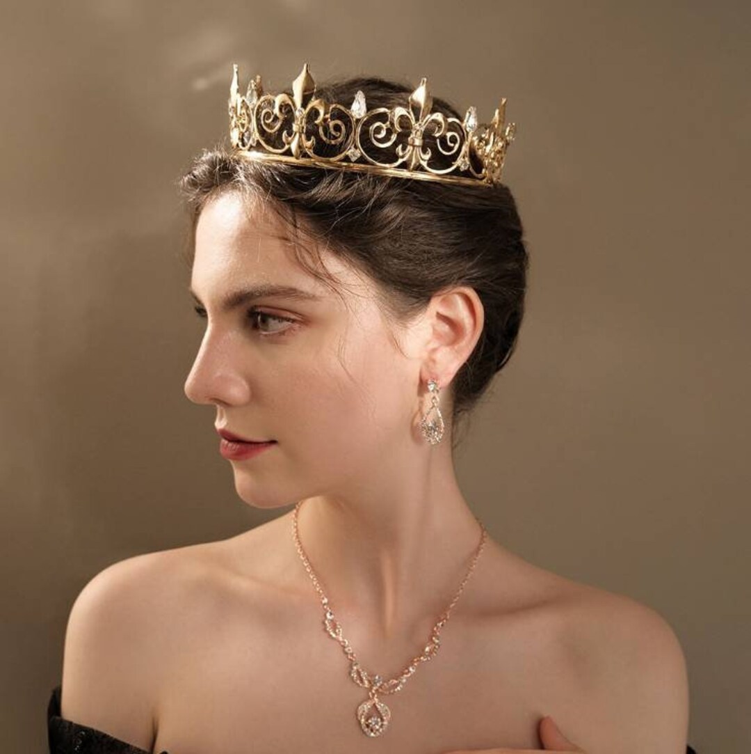 Crystal Round Tiaras Crown for Men/women Prom Hair Accessories Party ...