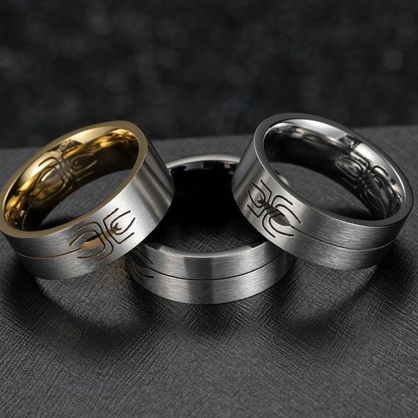Spiderman Promise Rings - Etsy