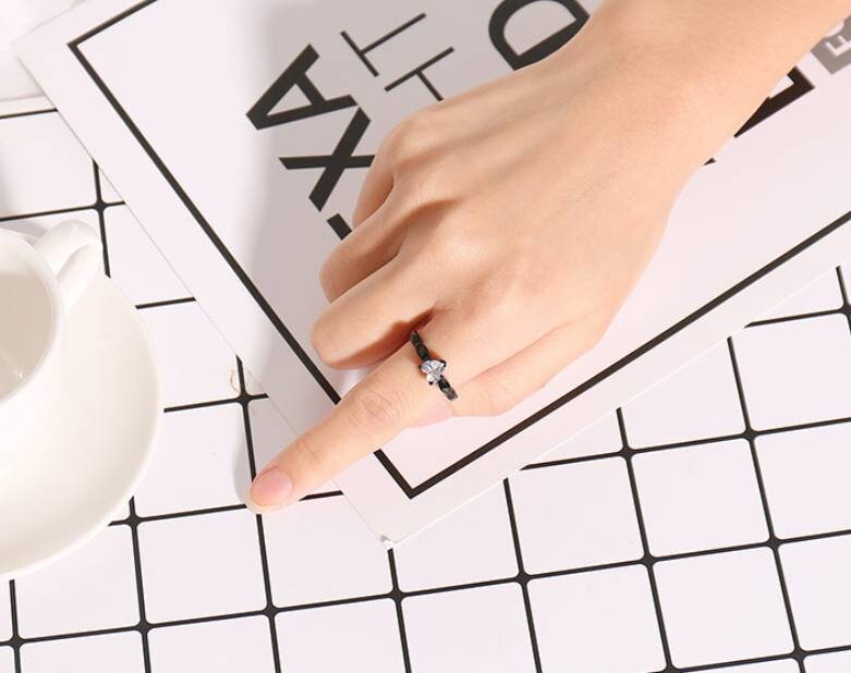 Black Couple Rings Set Stainless Steel Lover Matching Ring - Etsy