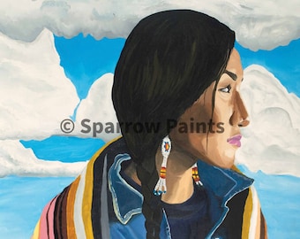 Indigenous Woman, Native American Woman, Indigenous Art, AI Art, Gift ...