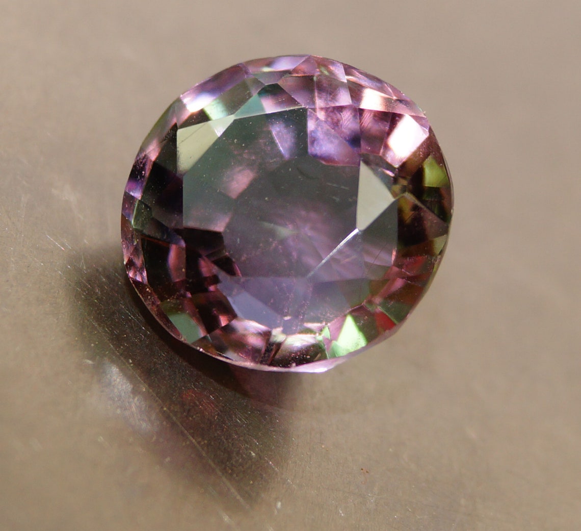 Natural Alexandrite 9.20 CT Round Cut Faceted Alexandrite | Etsy