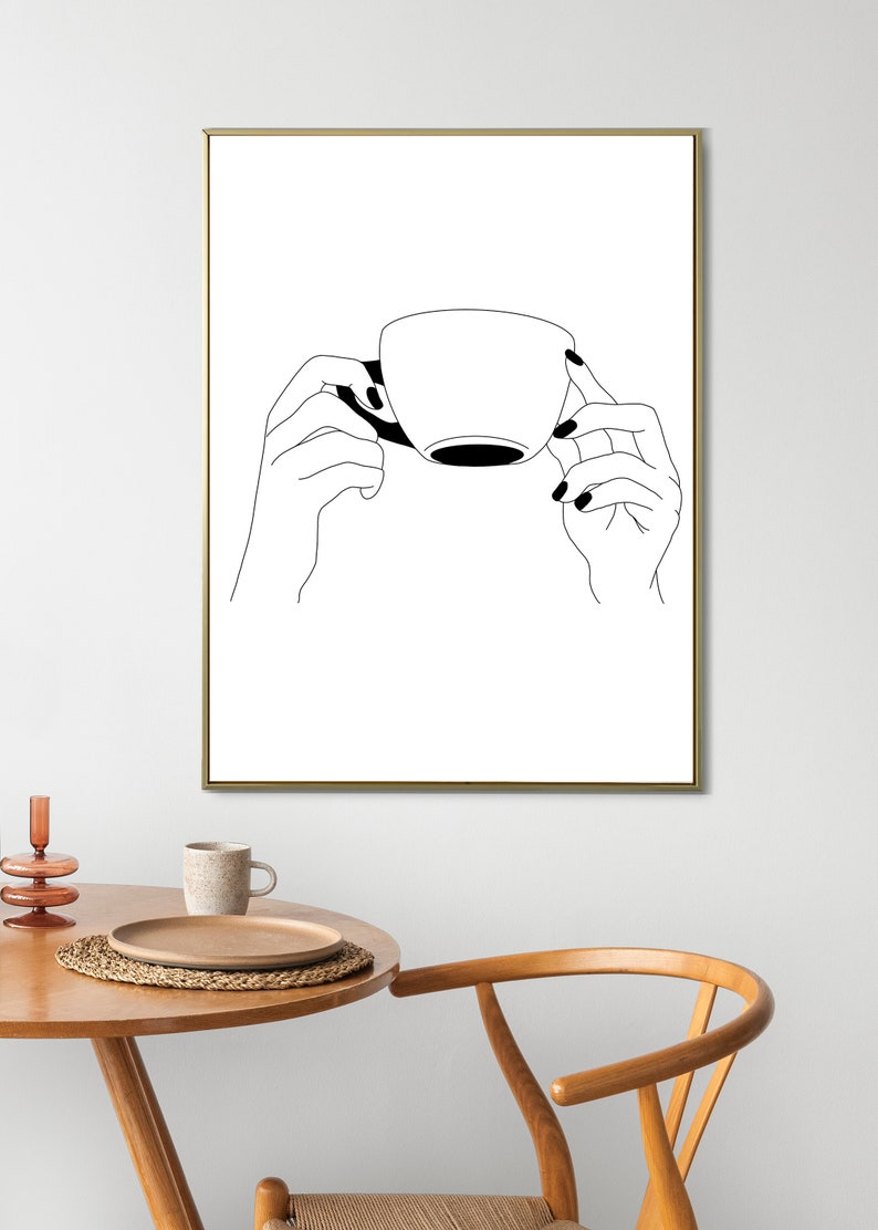 Coffee Gallery Wall Set Minimal Coffee Print Minimalist - Etsy