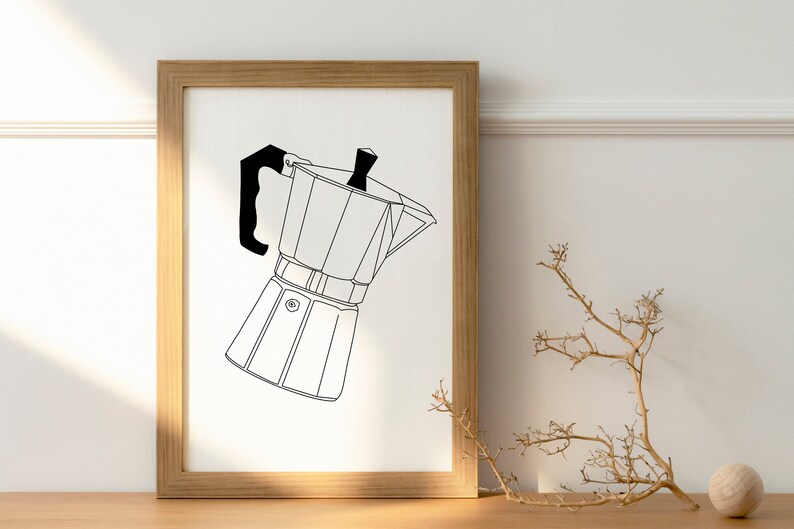 Coffee Gallery Wall Set Minimal Coffee Print Minimalist - Etsy