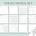 Printable Sticky Notes Minimalist Design 3x3 Inch Sticky Notes Journal ...