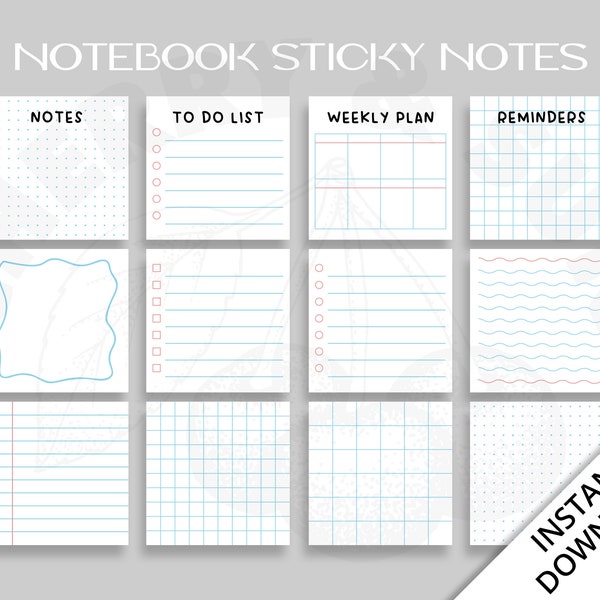 Printable Notepad - Etsy