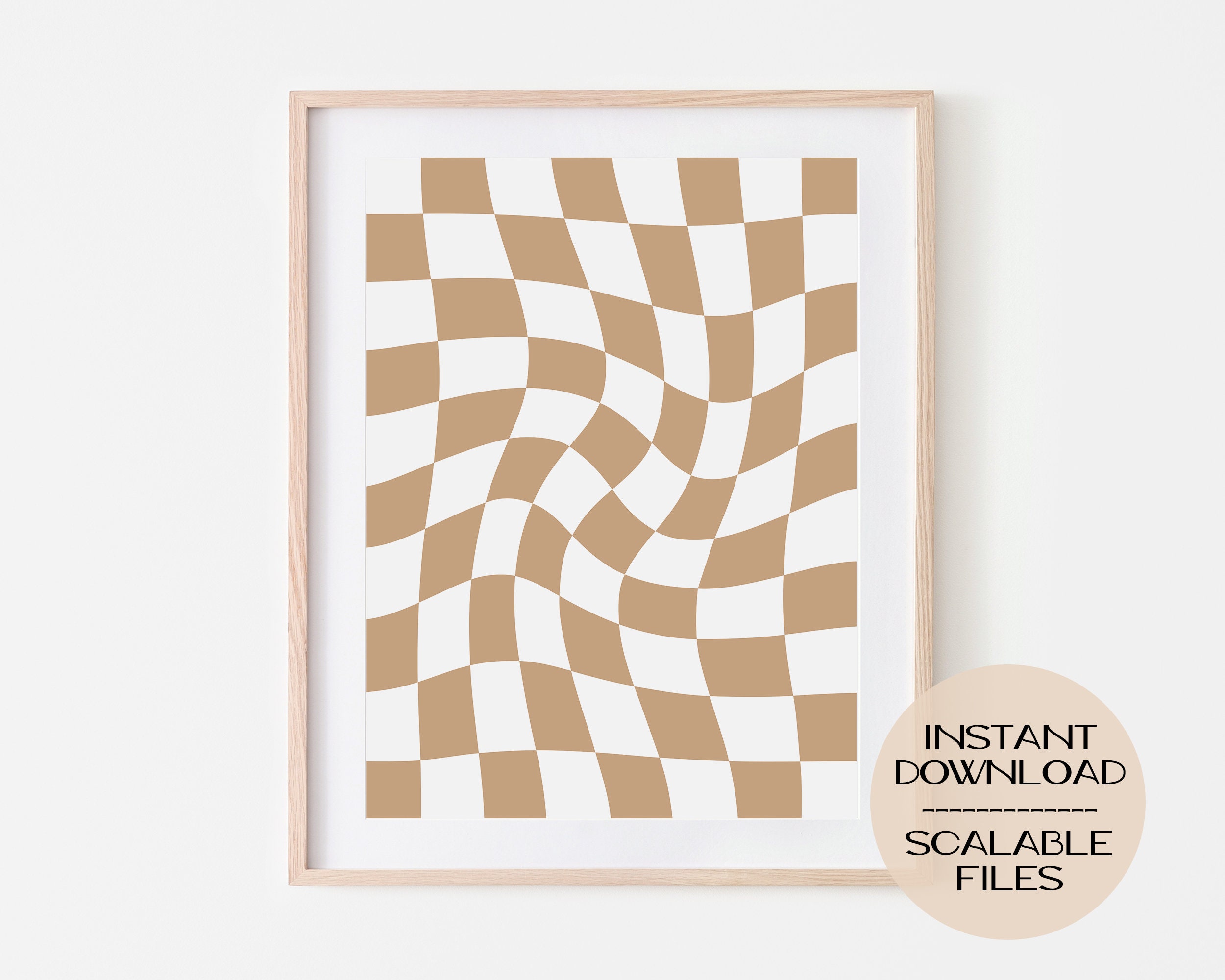 Digital Prints Funky Checkered Print Checkered Art Printable Aesthetic ...