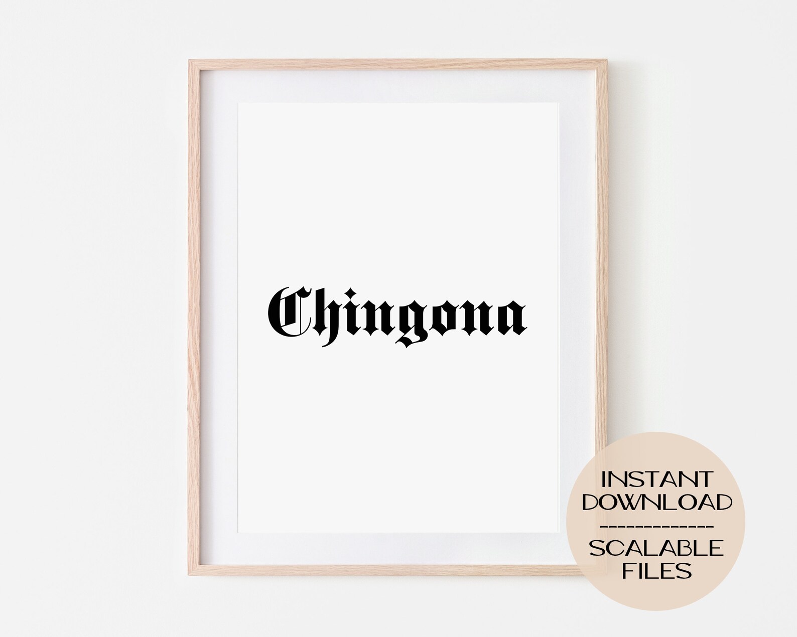 Chingona Digital Printable Poster Print Wall Art Home Dorm - Etsy