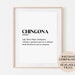 Chingona Definition Digital Printable Poster Print, Wall Art Home Dorm ...