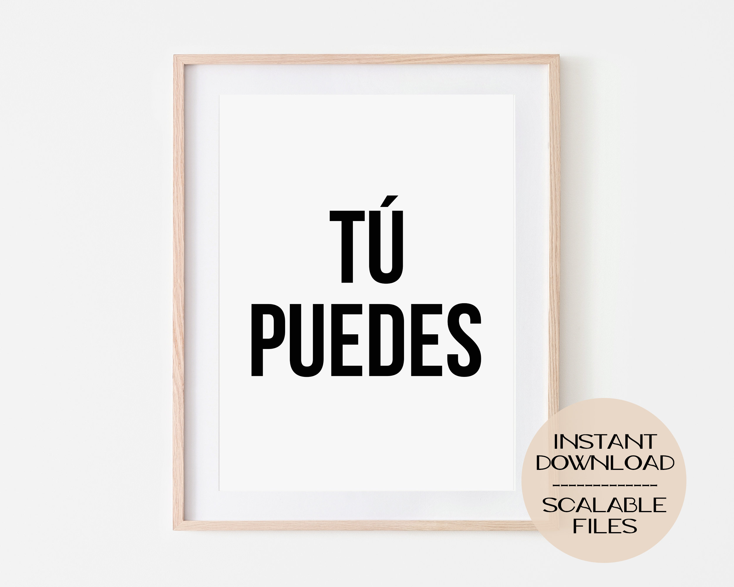 Tu Puedes Digital Printable Poster Print, Wall Art Home Dorm Decor ...