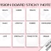 Vision Board Sticky Notes Set | Minimalist Design | 3x3 | Journal ...