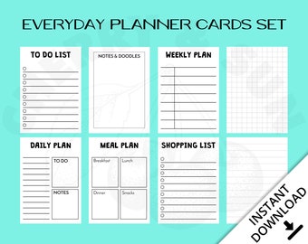 Cute Sticky Notes Set Printable Notepad Bullet Journal | Etsy