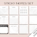 Printable Sticky Notes Minimalist Design 3x3 Inch Journal Bujo Neutral ...