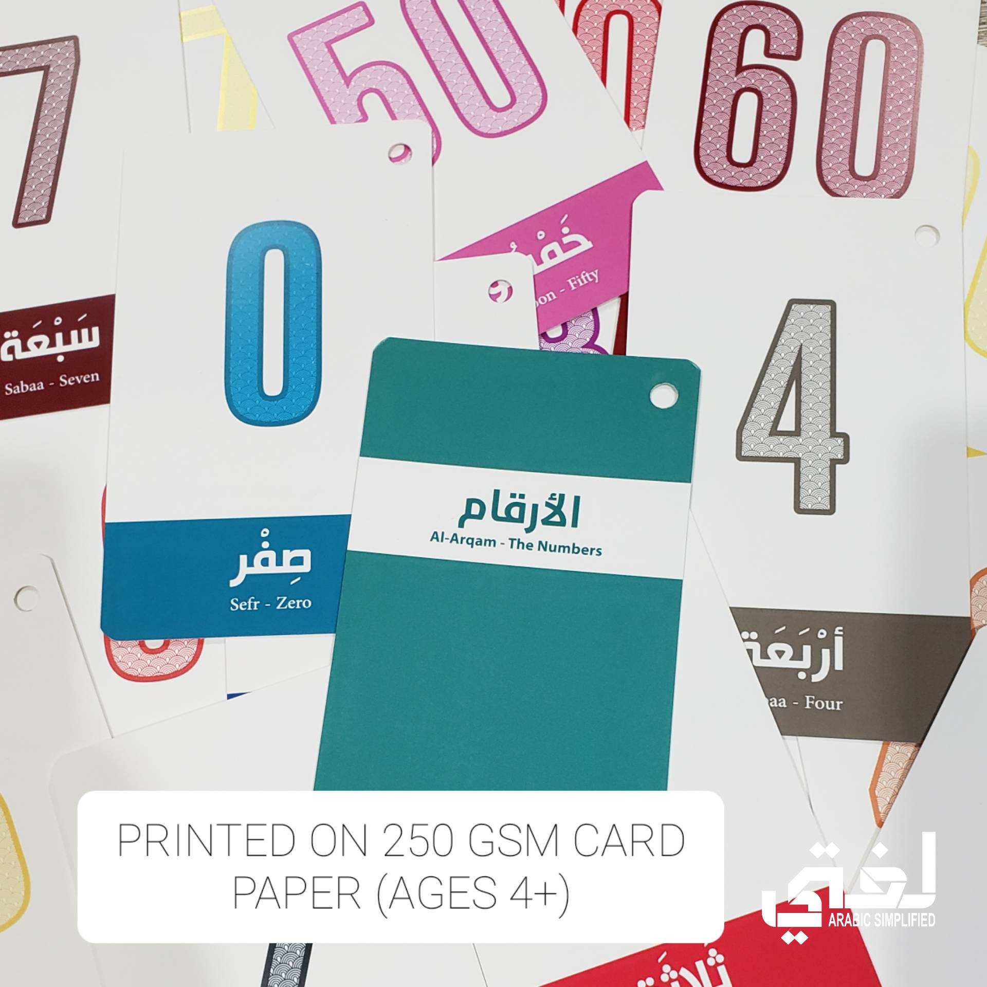 Arabic Numbers Arabic Flashcards Arabic Book Numerals - Etsy