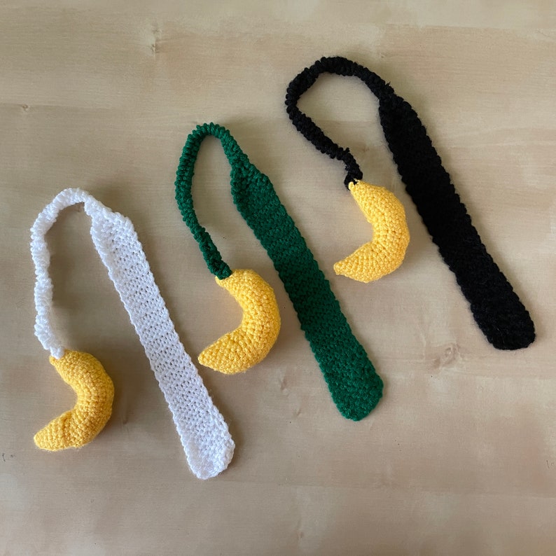 Crescent Knitted Bookmark Crescent Moon With Tassel Gift Idea for Book ...
