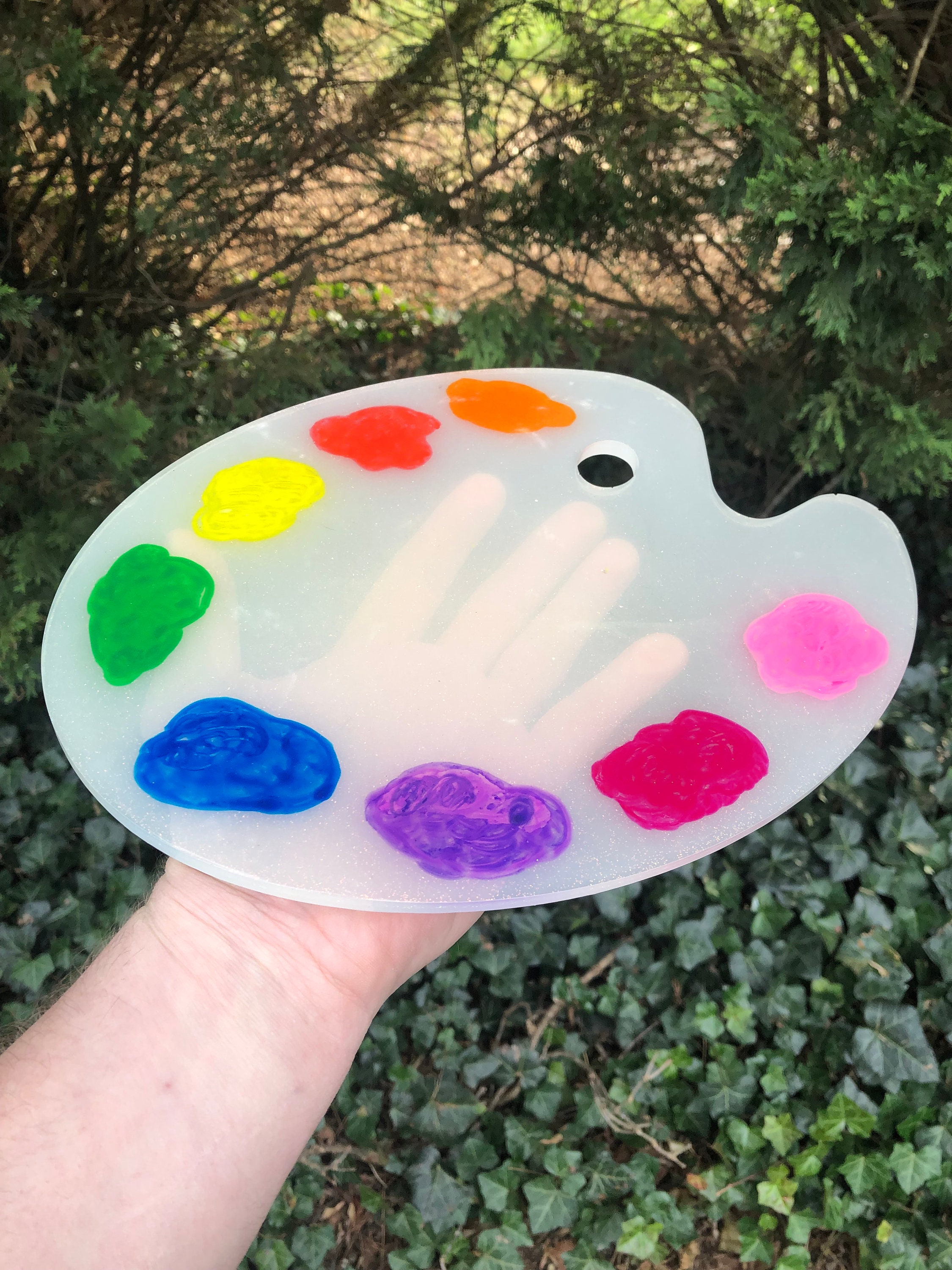 Painters Palette Tray - Etsy