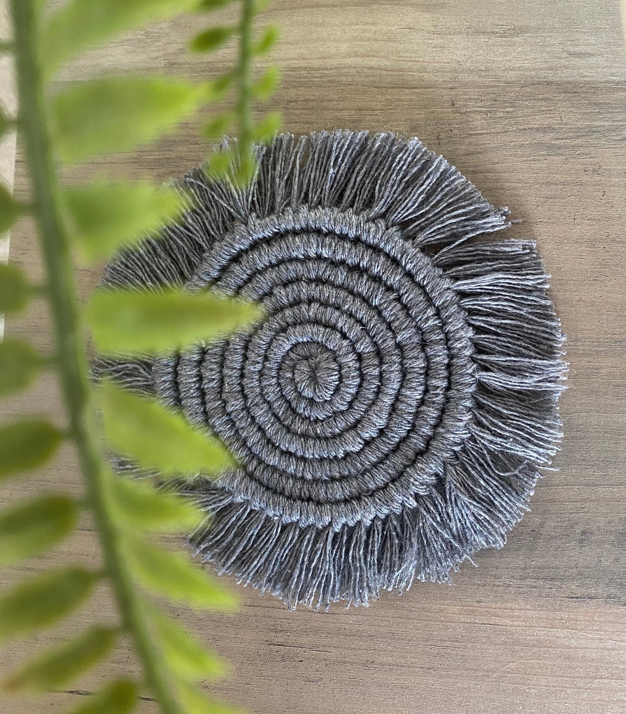 Classic Boho Macrame Coaster Hippie Homeware With LR - Etsy.de