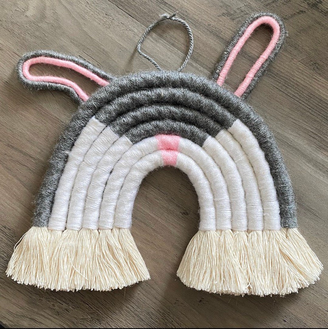 Macrame Animal Rainbow Wall Hanging Nursery, Childs Room, Playroom ...