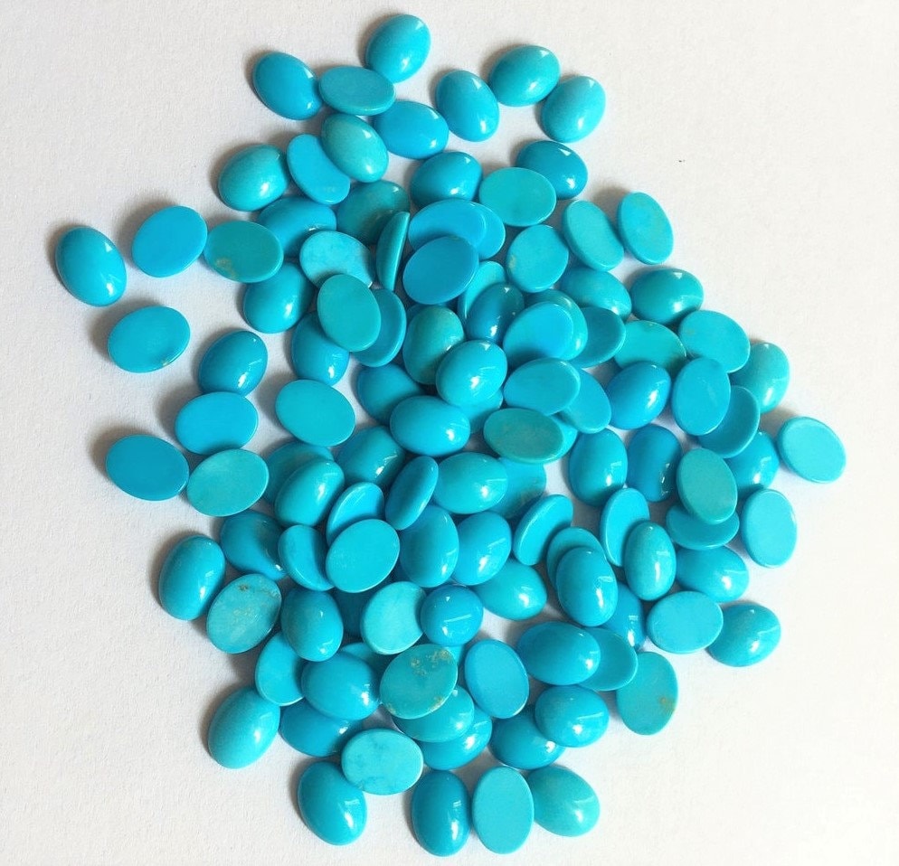 Piedra preciosa turquesa natural 3x5MM cabochon oval turquesa | Etsy