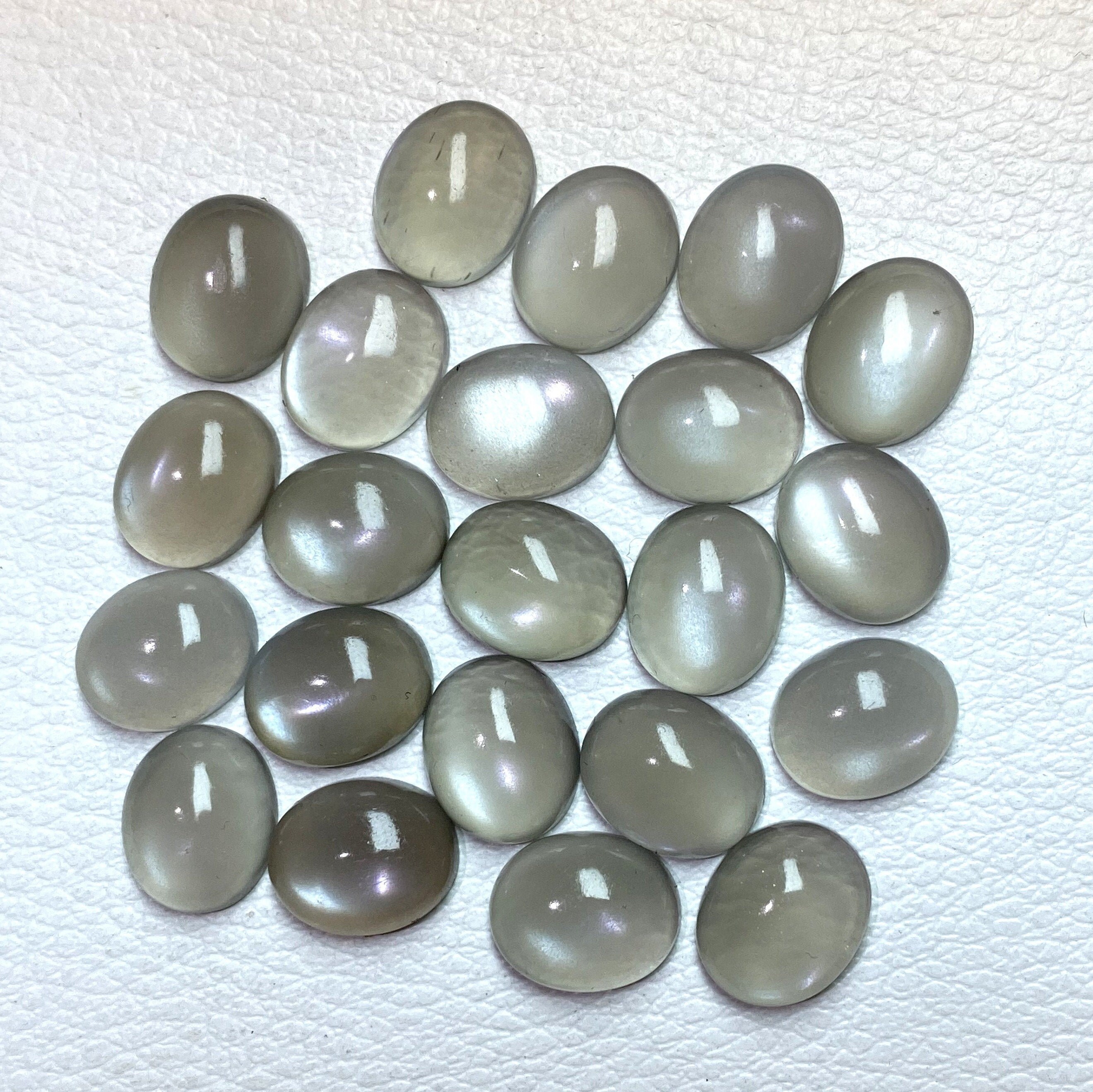 Natural Gray Moonstone Cabochon Loose Gemstones 3x5,4x6,5x7,6x8,7x9 ...