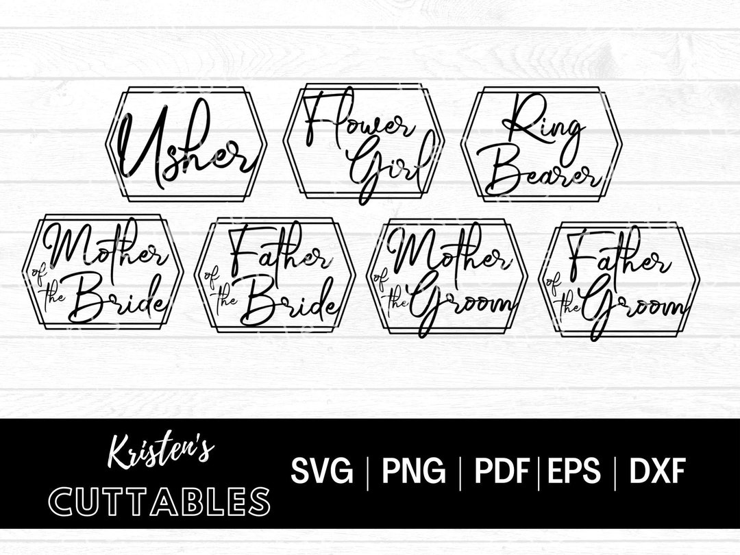 Wedding Party SVG Bridal Party SVG Flower Girl SVG Etsy