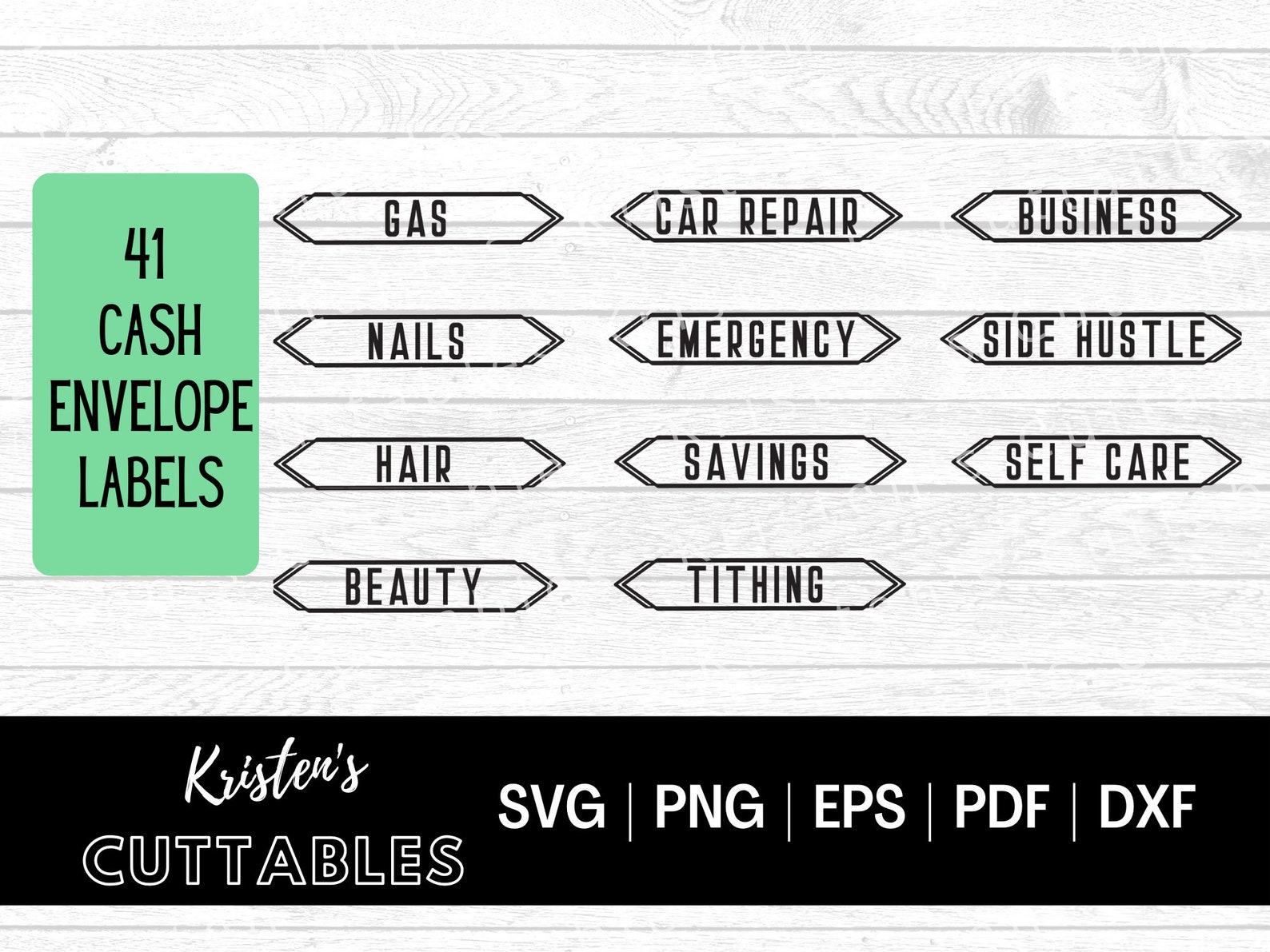 Budget Binder Svg - Cash Envelope Labels SVG - Budgeting SVG - Cash ...