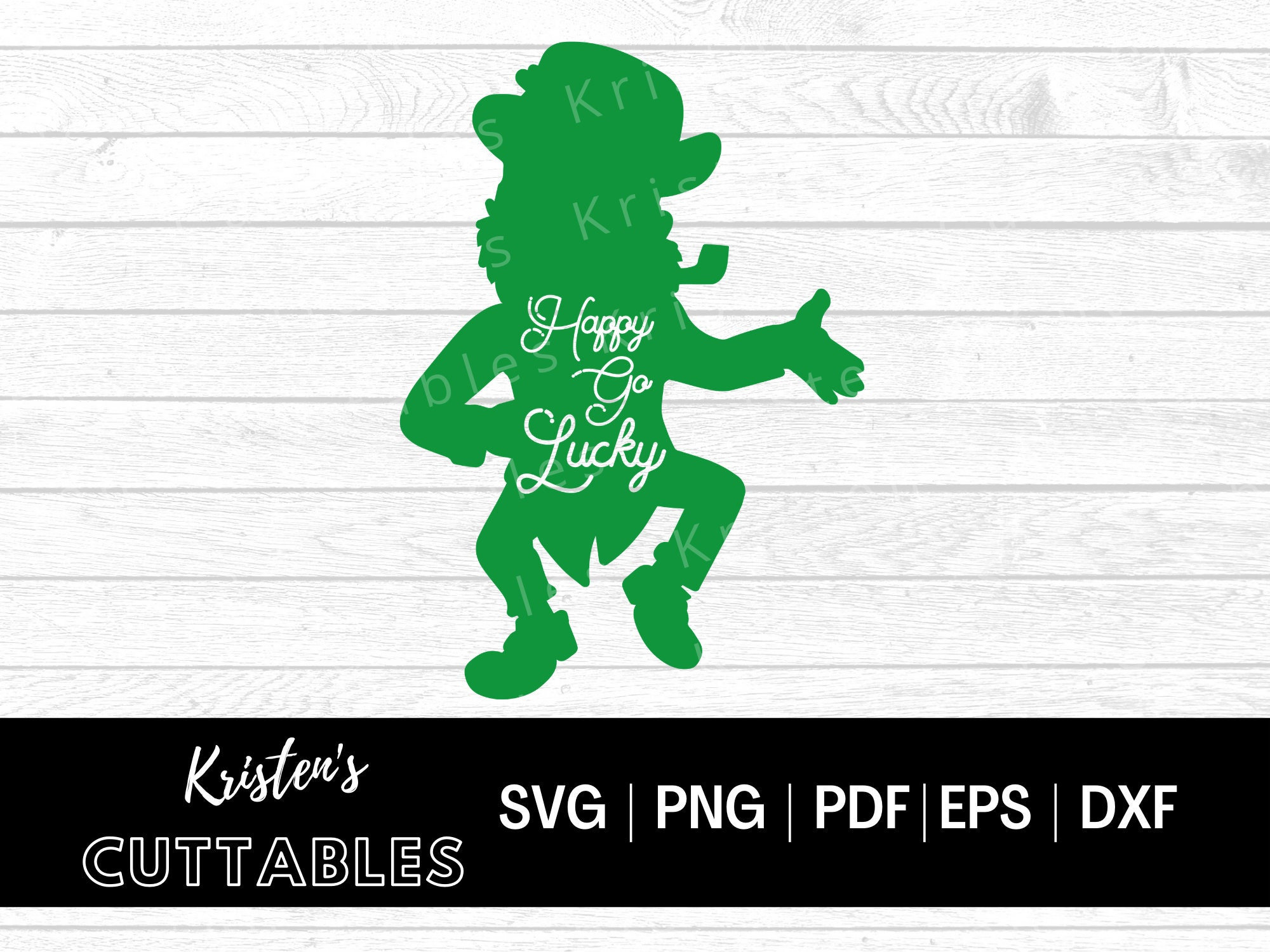 Happy Go Lucky Leprechaun SVG St Patrick's Day Svg - Etsy