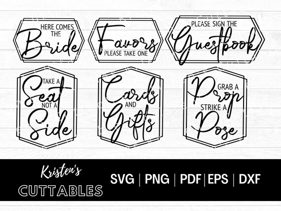 Wedding Sign SVG Wedding Decor SVG Bride Svg Wedding | Etsy Canada