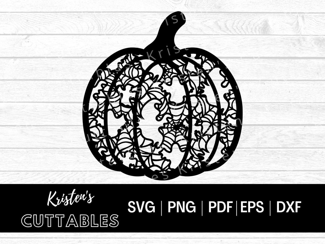 Spider Ghost Pumpkin SVG - Halloween Pumpkin SVG - Trick or Treat Decor ...