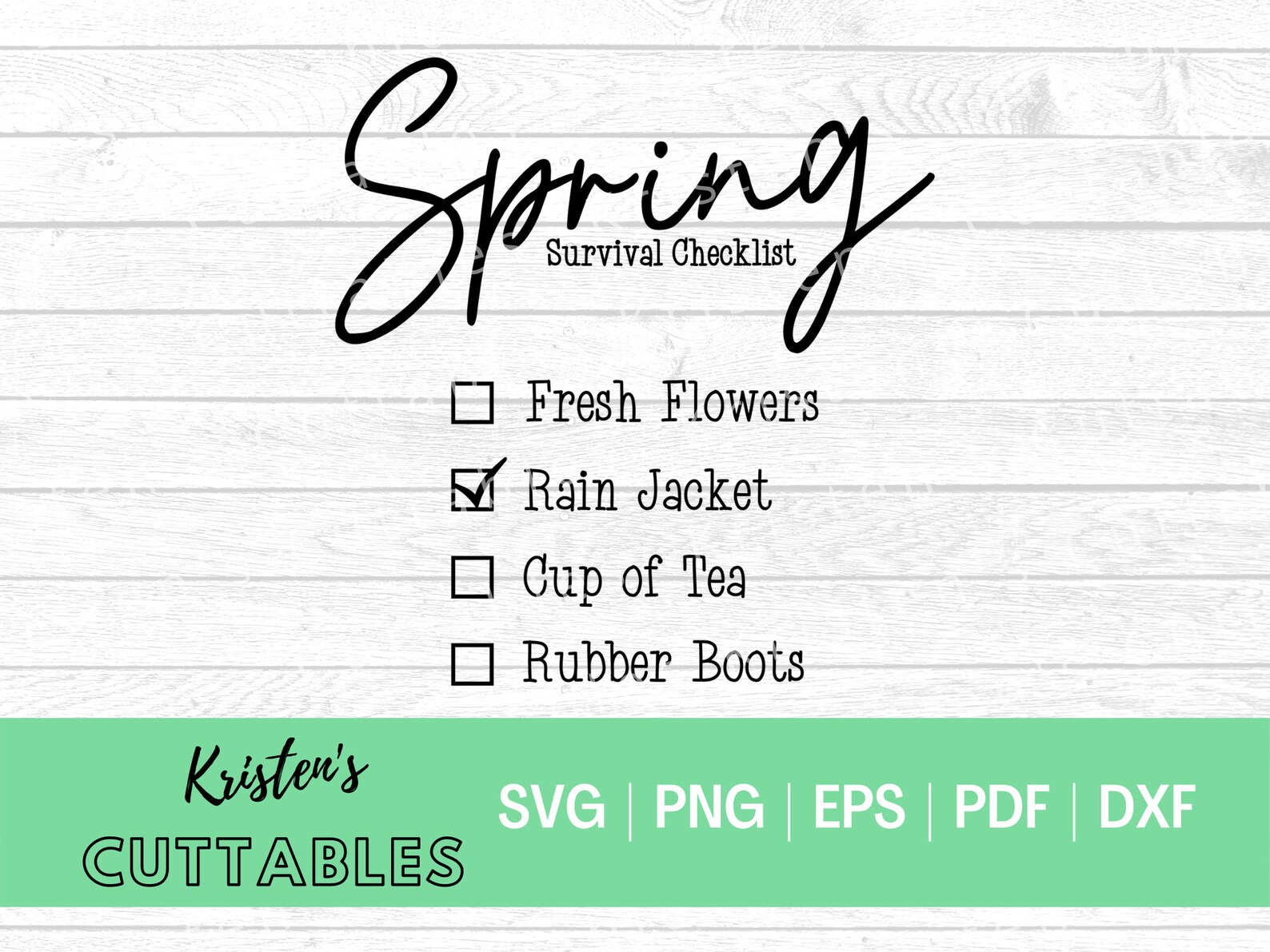 SVG BUNDLE - Seasonal Checklist SVG - List Svg - Spring Boots Svg ...