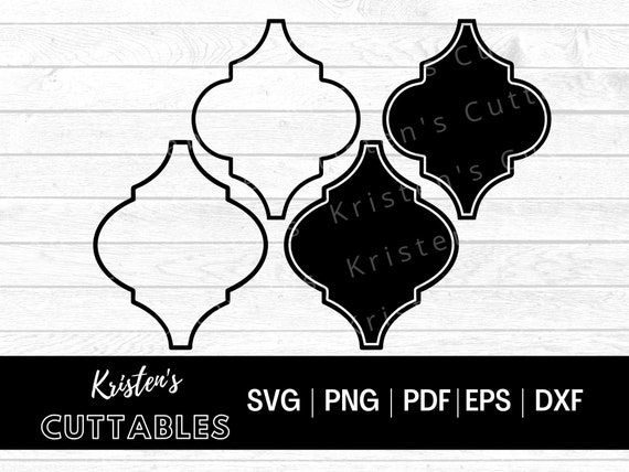 Arabesque Tile Shapes SVG Christmas Ornament SVG Winter | Etsy