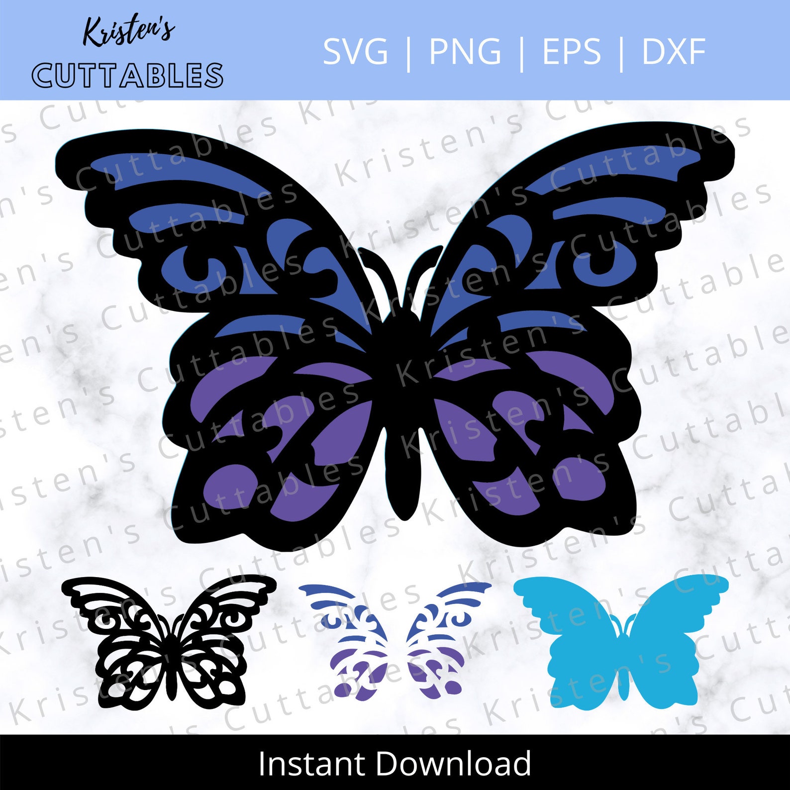 Layered Butterfly SVG - Butterfly Wings SVG - Butterfly Clipart - Paper ...