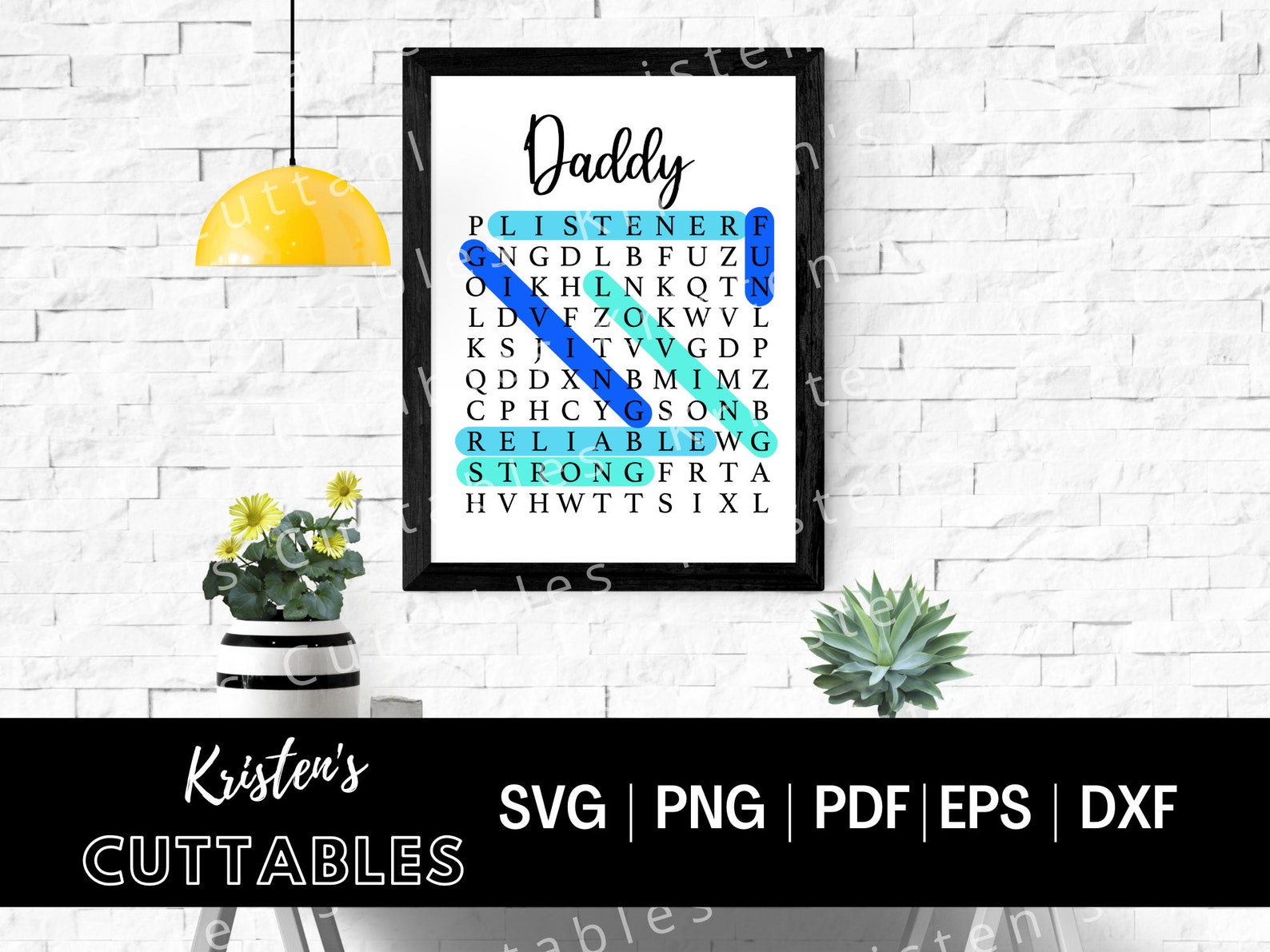 Dad Word Search SVG Father's Day SVG Daddy Gift PNG - Etsy