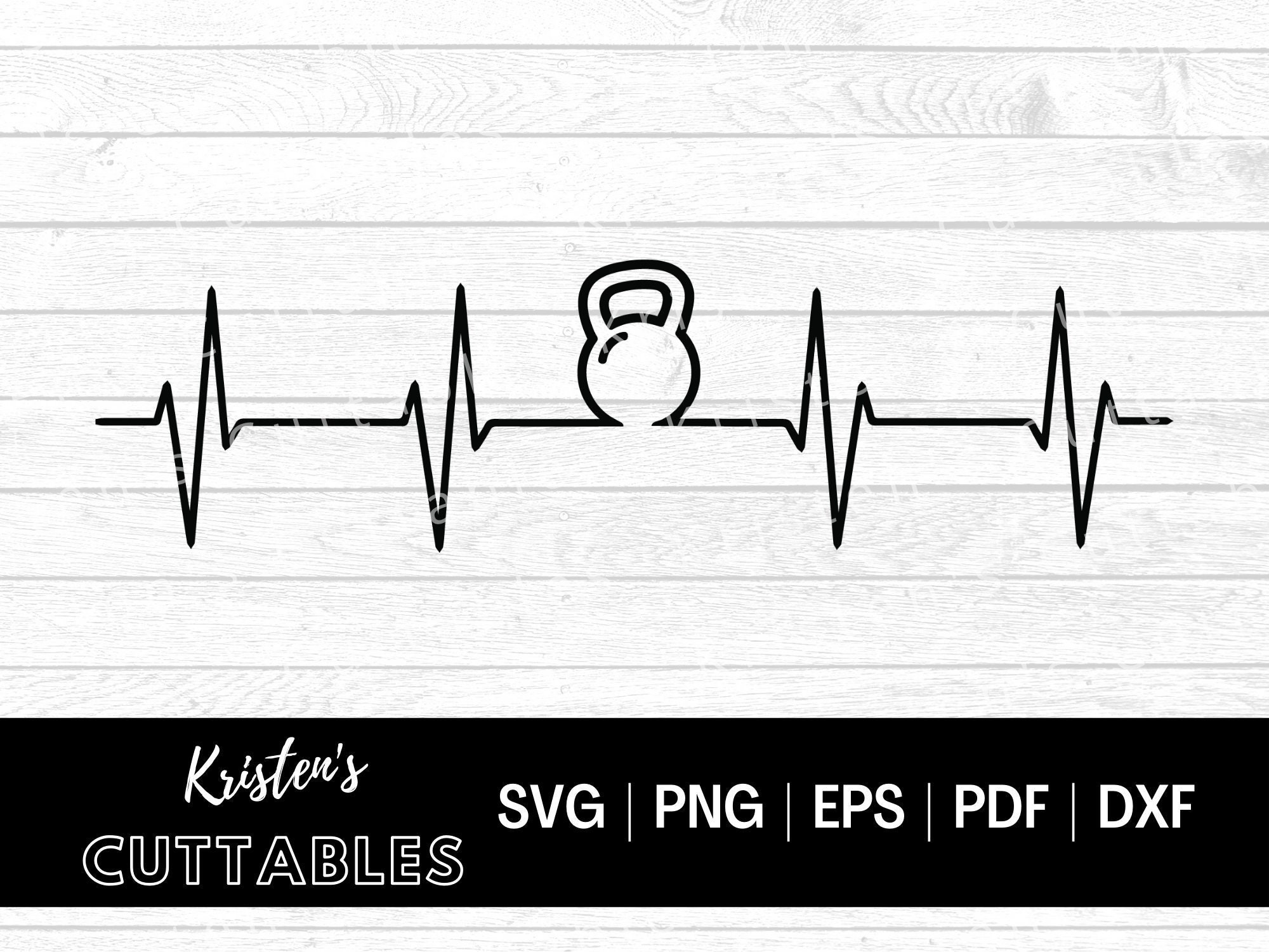 Fitness Svg Workout Svg Workout Shirt Svg Gym Svg Weights Svg Heartbeat ...