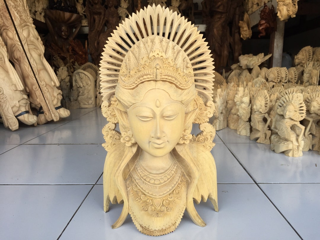 Balinese Handmade Wooden Janger Statue 40x22x9 Cm Statue Wood Carving ...
